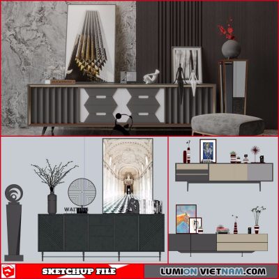 3D DISPLAY CABINETS [SKETCHUP MODELS - FREE DOWNLOAD]