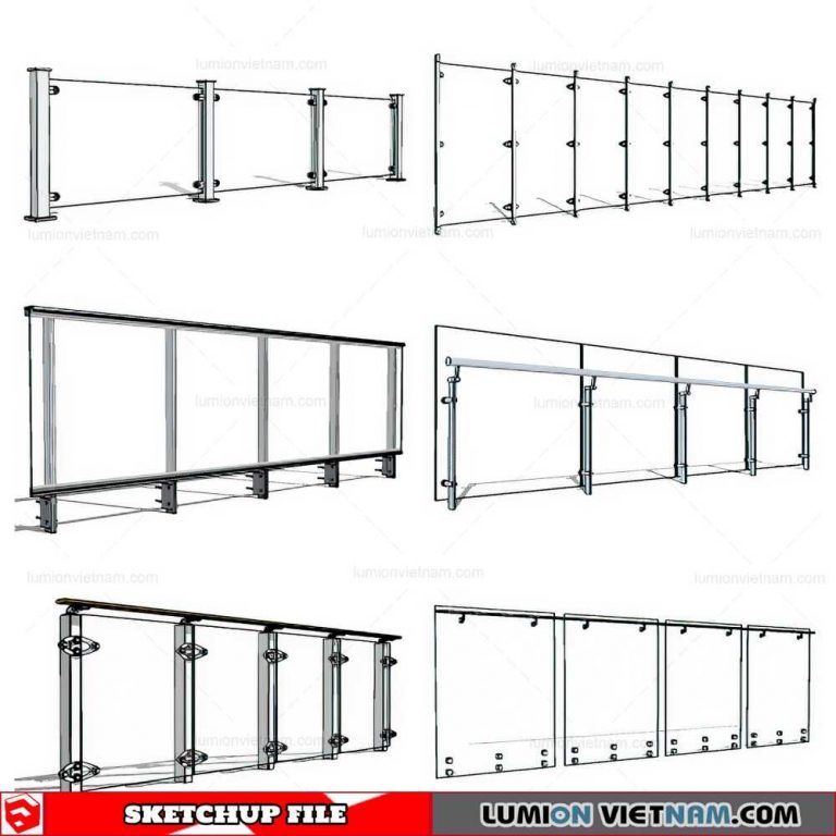 Balustrade - Sketchup Model By Cuong Covua