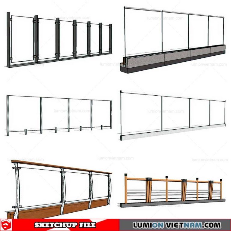 Balustrade - Sketchup Model By Cuong Covua