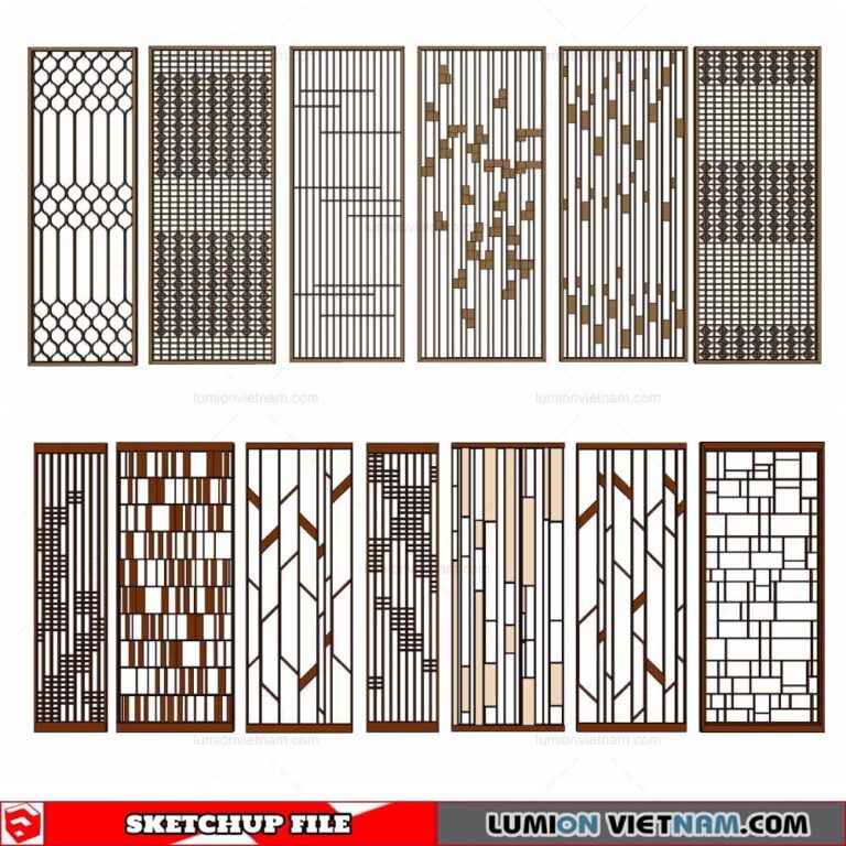 CNC Wall Panel - Sketchup Models By Cuong Covua