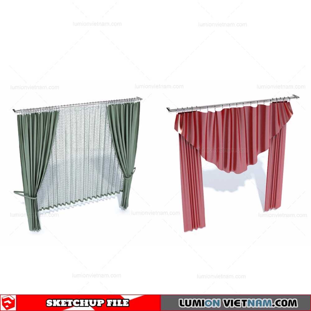 230729. Curtains Sketchup 3D Models