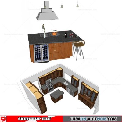 Kitchen Cabinet - Sketchup Models By Tran Nam