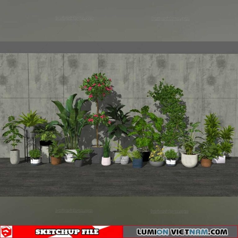 Plant Pots - Sketchup Models