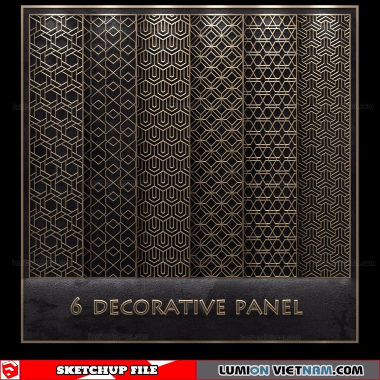 CNC Decor Panel - Sketchup Models By Dathouzz
