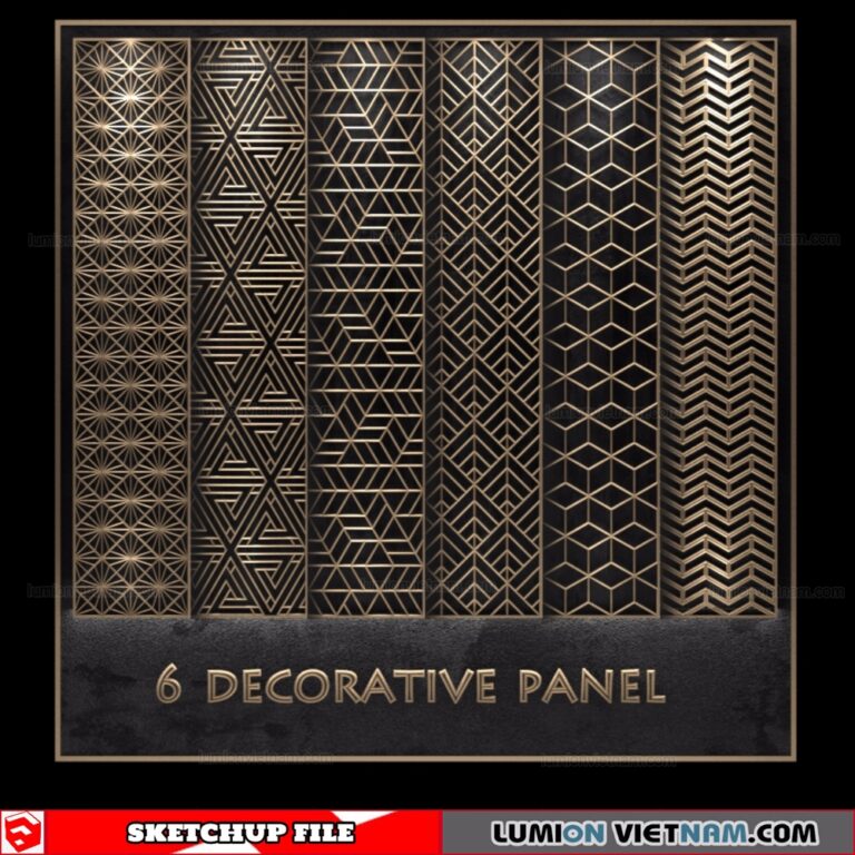 CNC Decor Panel - Sketchup Models By Dathouzz
