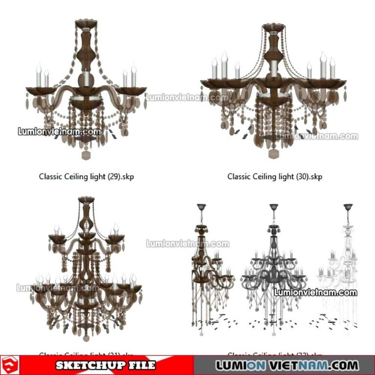 230705. Ceiling Light Sketchup 3D Models