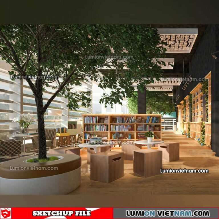 230417. Library RoomSketchup Interior Model