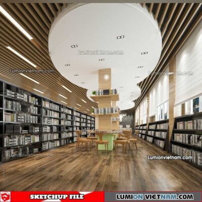 230417. Library RoomSketchup Interior Model