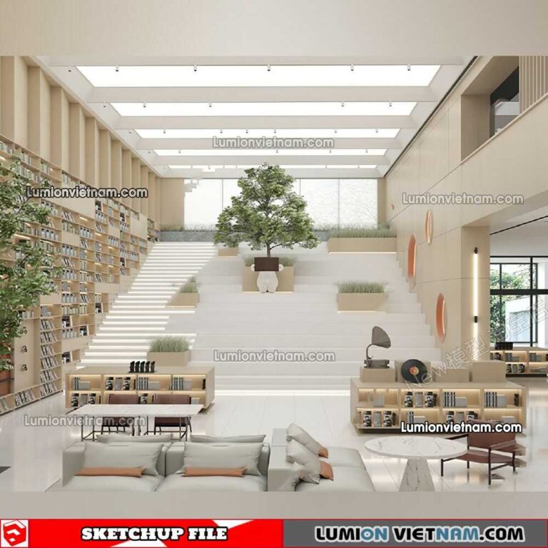 230417. Library RoomSketchup Interior Model