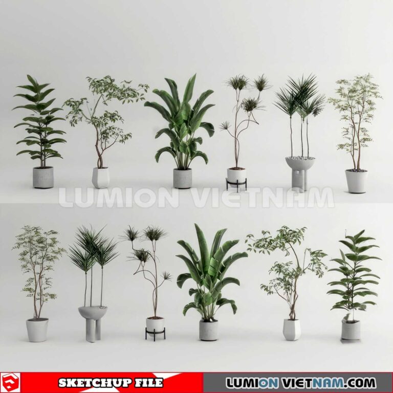 230614. Plant Pots Sketchup 3D Models