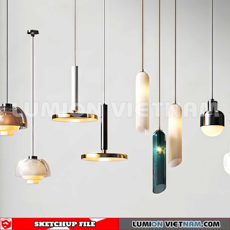 230705. Ceiling Light Sketchup 3D Models