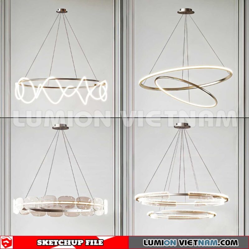 230705. Ceiling Light Sketchup 3D Models