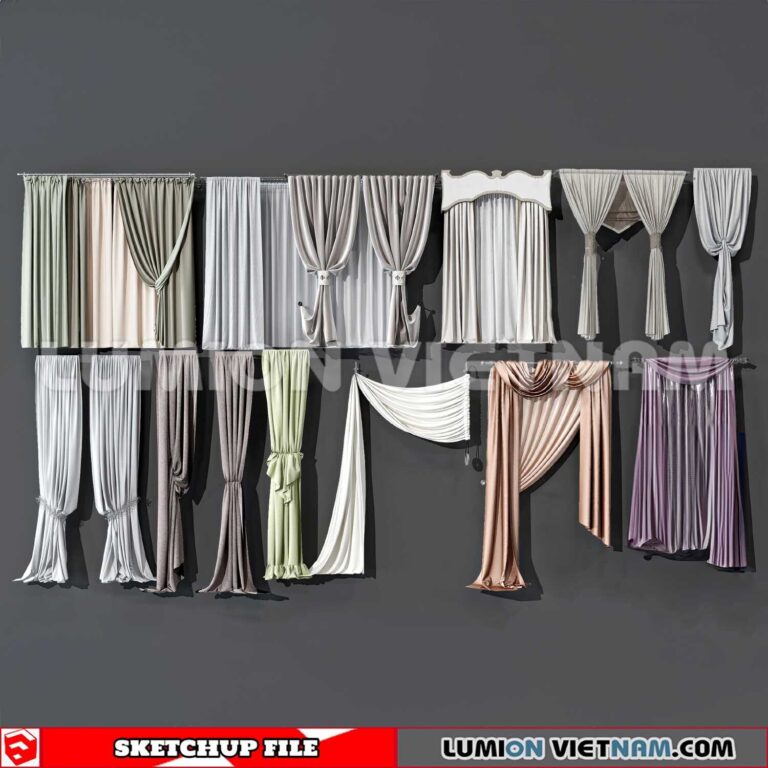 230729. Curtains Sketchup 3D Models