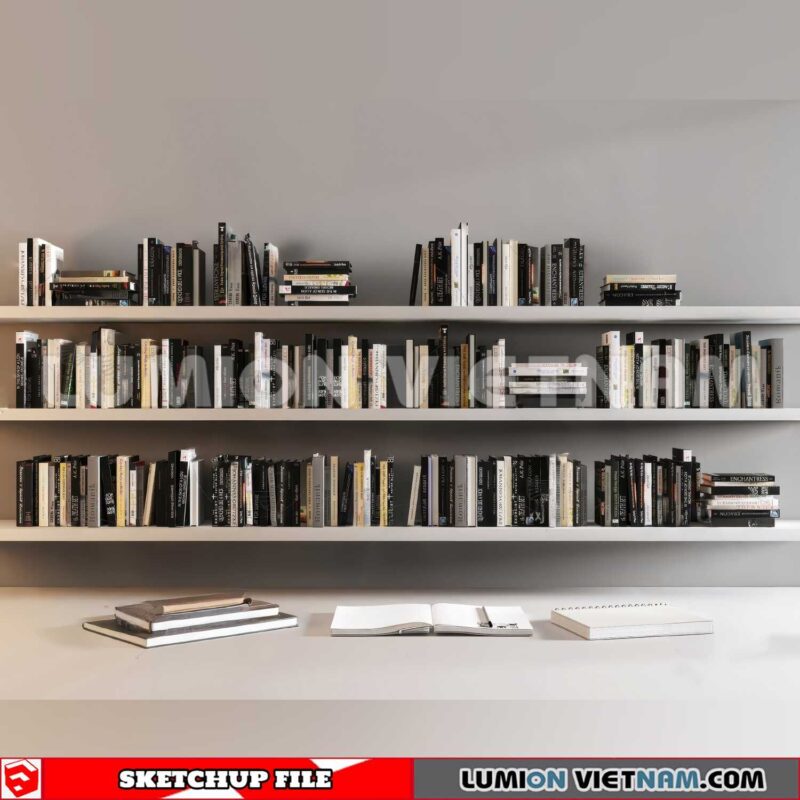 241204. Book Decor Sketchup 3D Models