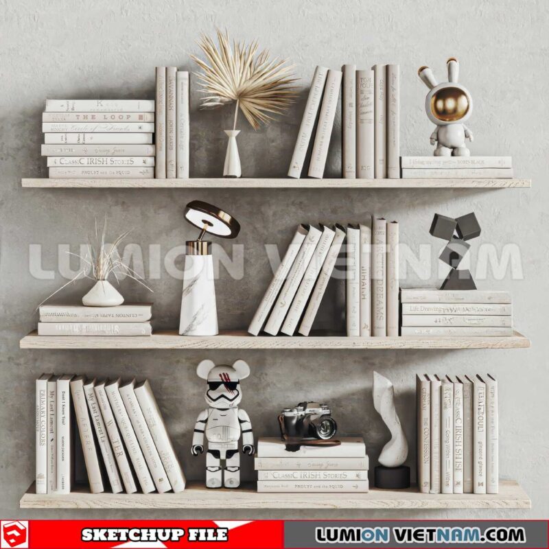 241204. Book Decor Sketchup 3D Models