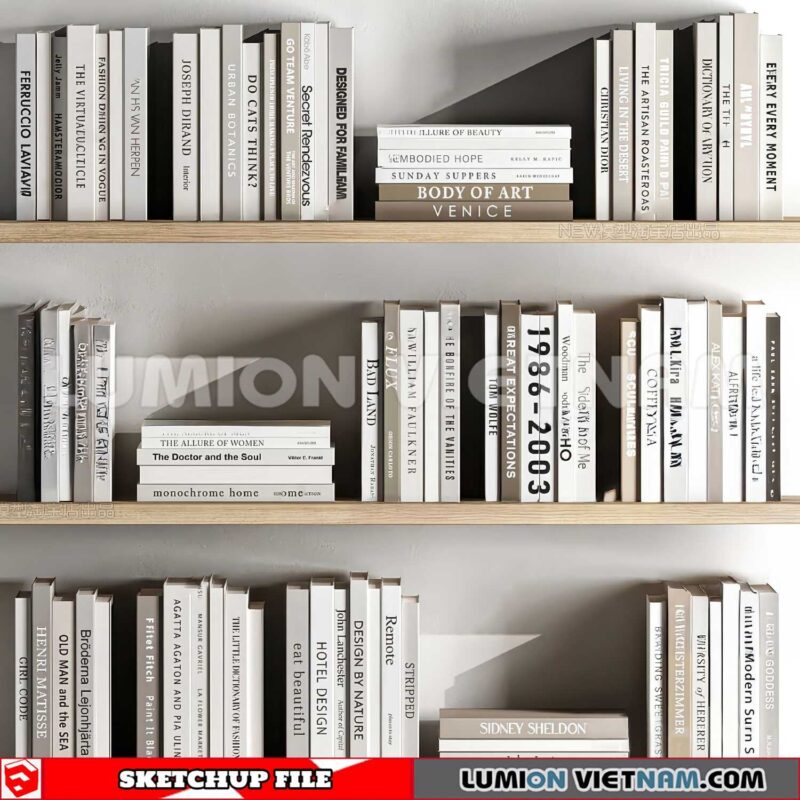 241204. Book Decor Sketchup 3D Models